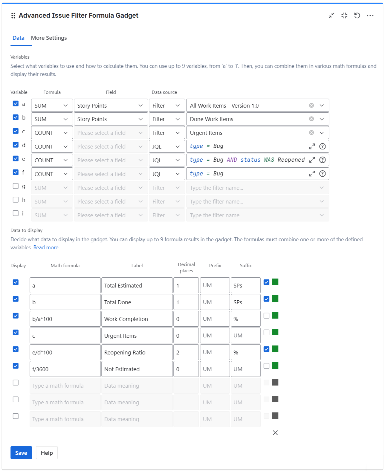 Advanced Issue Filter Formula Gadget | Documentation Center